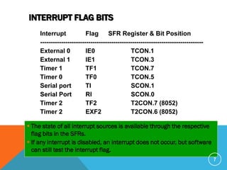 8051-interrupts-temporary suspension of a program | PPT