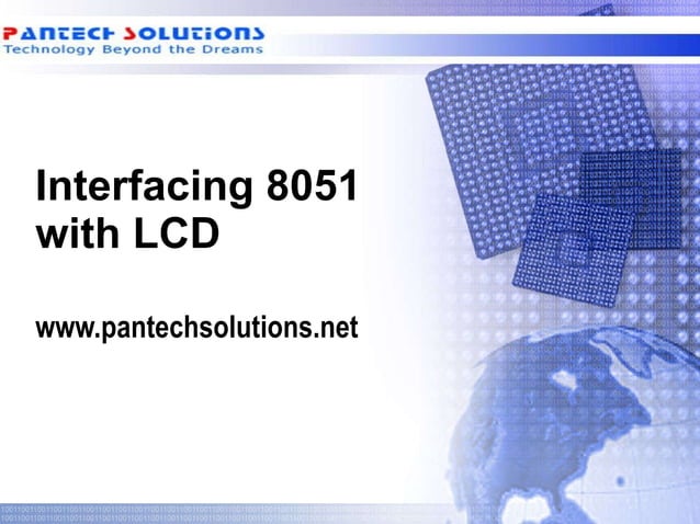 Interfacing LCD with 8051 Microcontroller | PPT