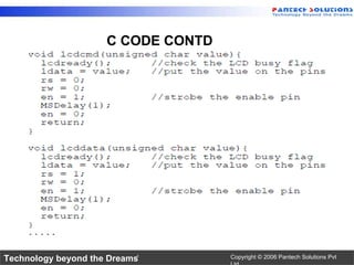 Interfacing LCD with 8051 Microcontroller | PPT