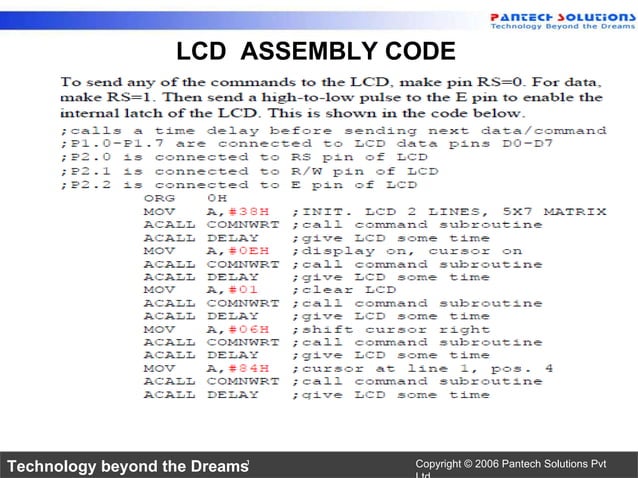 Interfacing LCD with 8051 Microcontroller | PPT