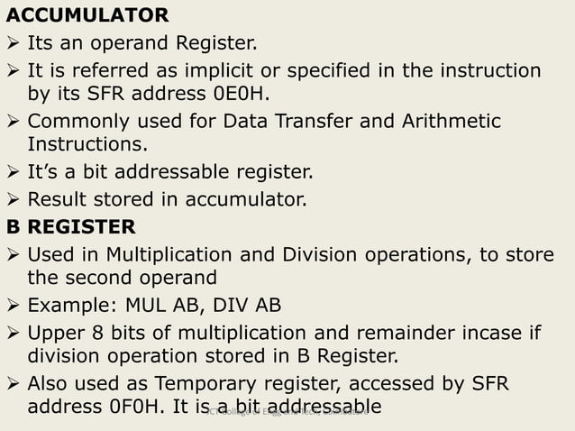 8051 microcontroller | PPTX