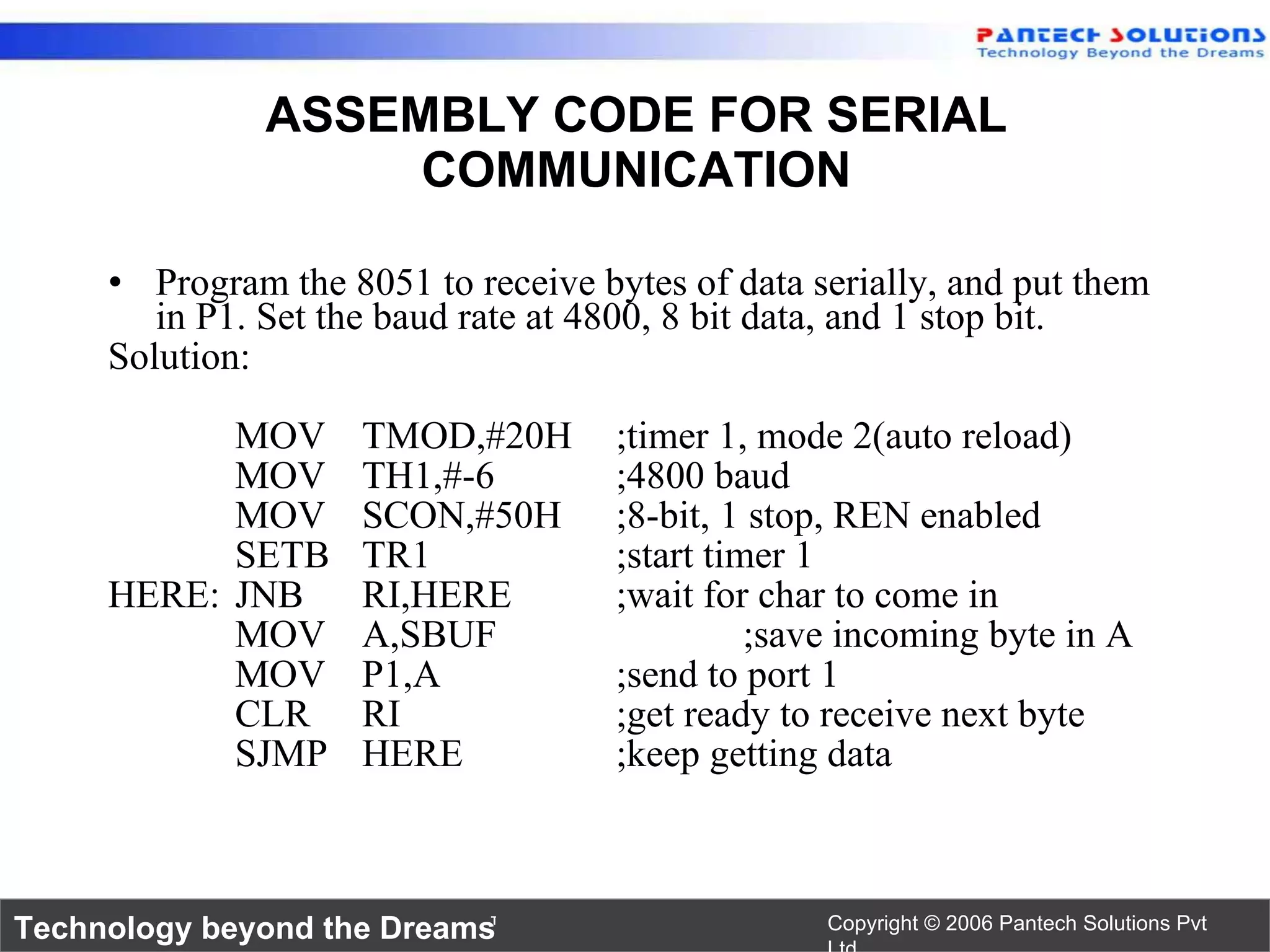8051 serial communication-UART | PPT