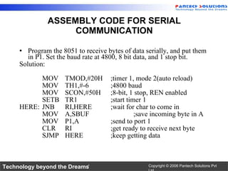 8051 serial communication-UART | PPT