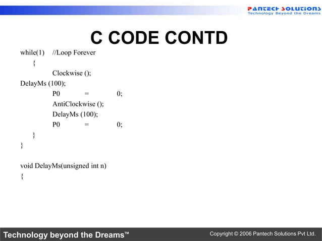 Interfacing Stepper motor with 8051 | PPTX | Programming Languages | Computing