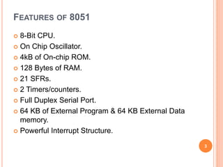 8051 Microcontroller Overview by Venkatrao Ramisetti | PPT