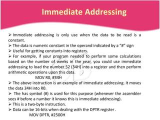 8051 addressing modes | PPSX