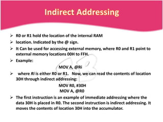 8051 addressing modes | PPSX