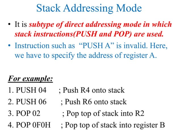 8051 addressing modes | PPT