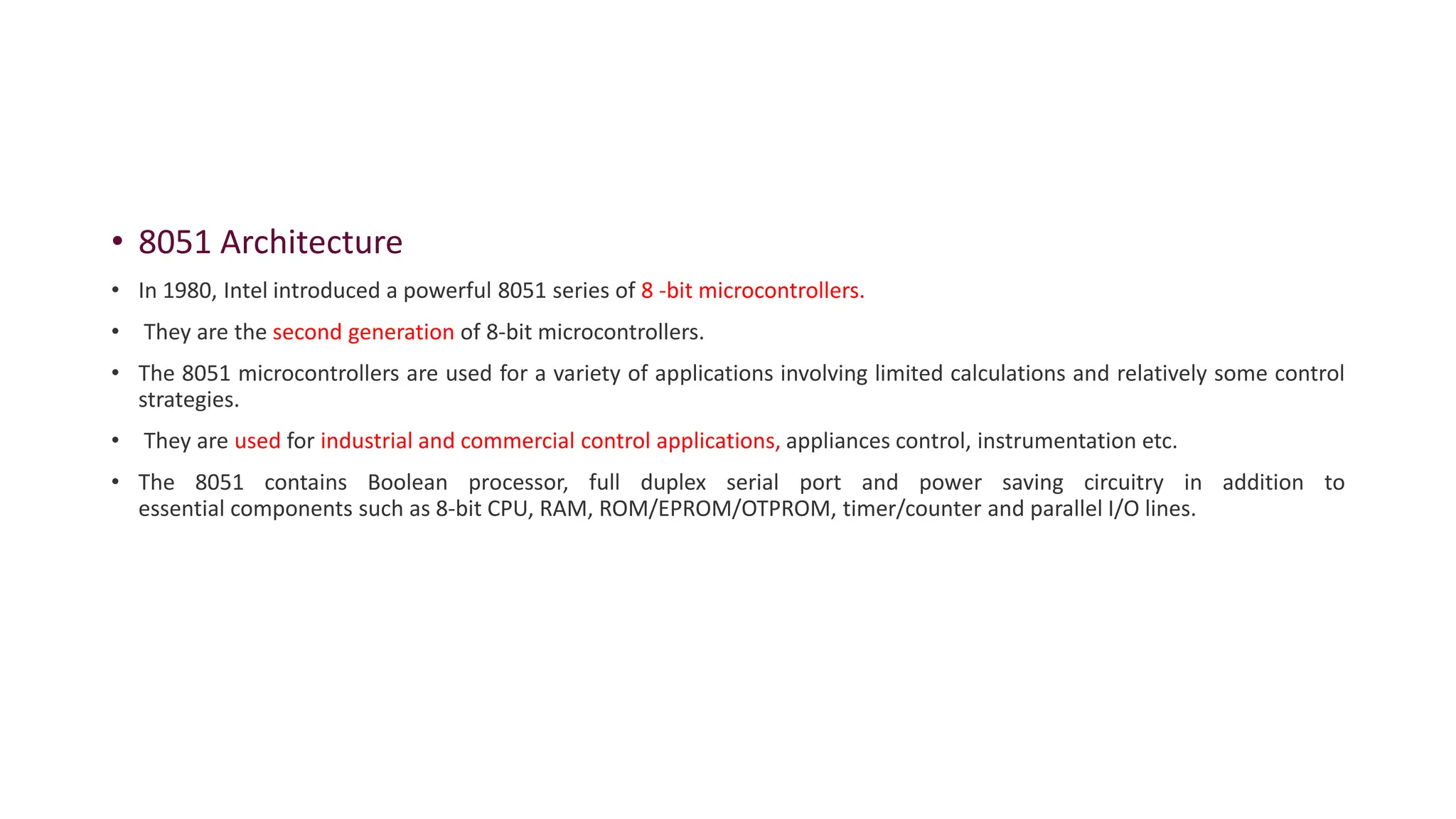 Architecture of 8051 Microcontroller.pdf | Computing | Technology & Computing