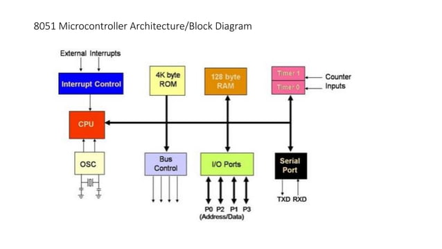 Architecture of 8051 Microcontroller.pdf | Computing | Technology ...