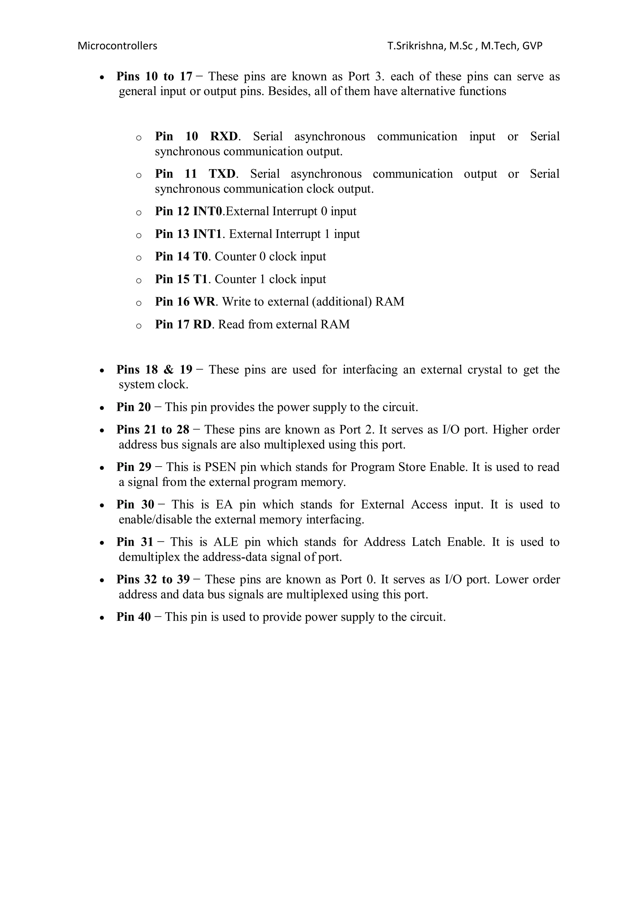 8051 Architecture and PIN Configuration.pdf