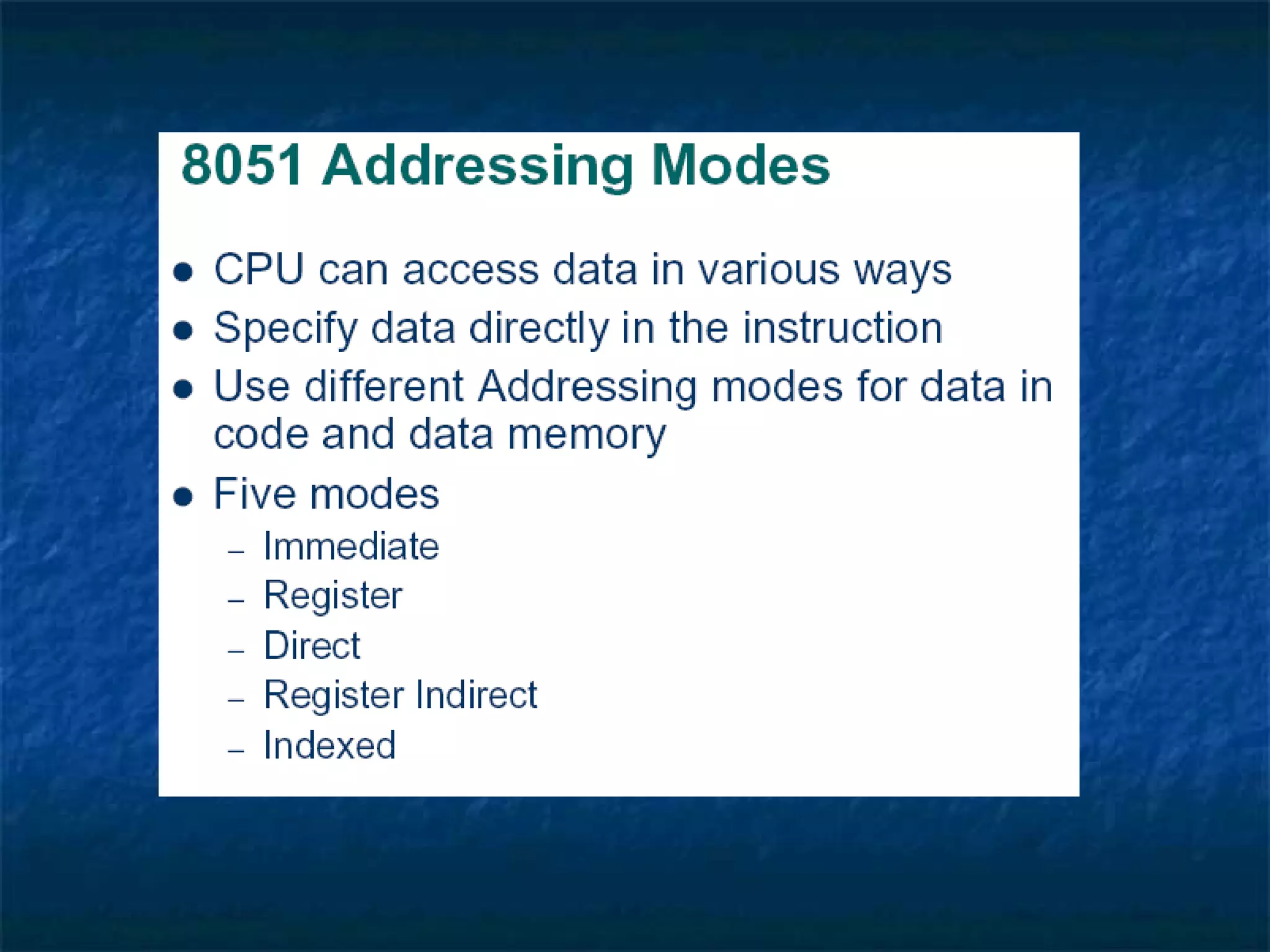 8051assembly language | PPT 8051assembly language | PPT