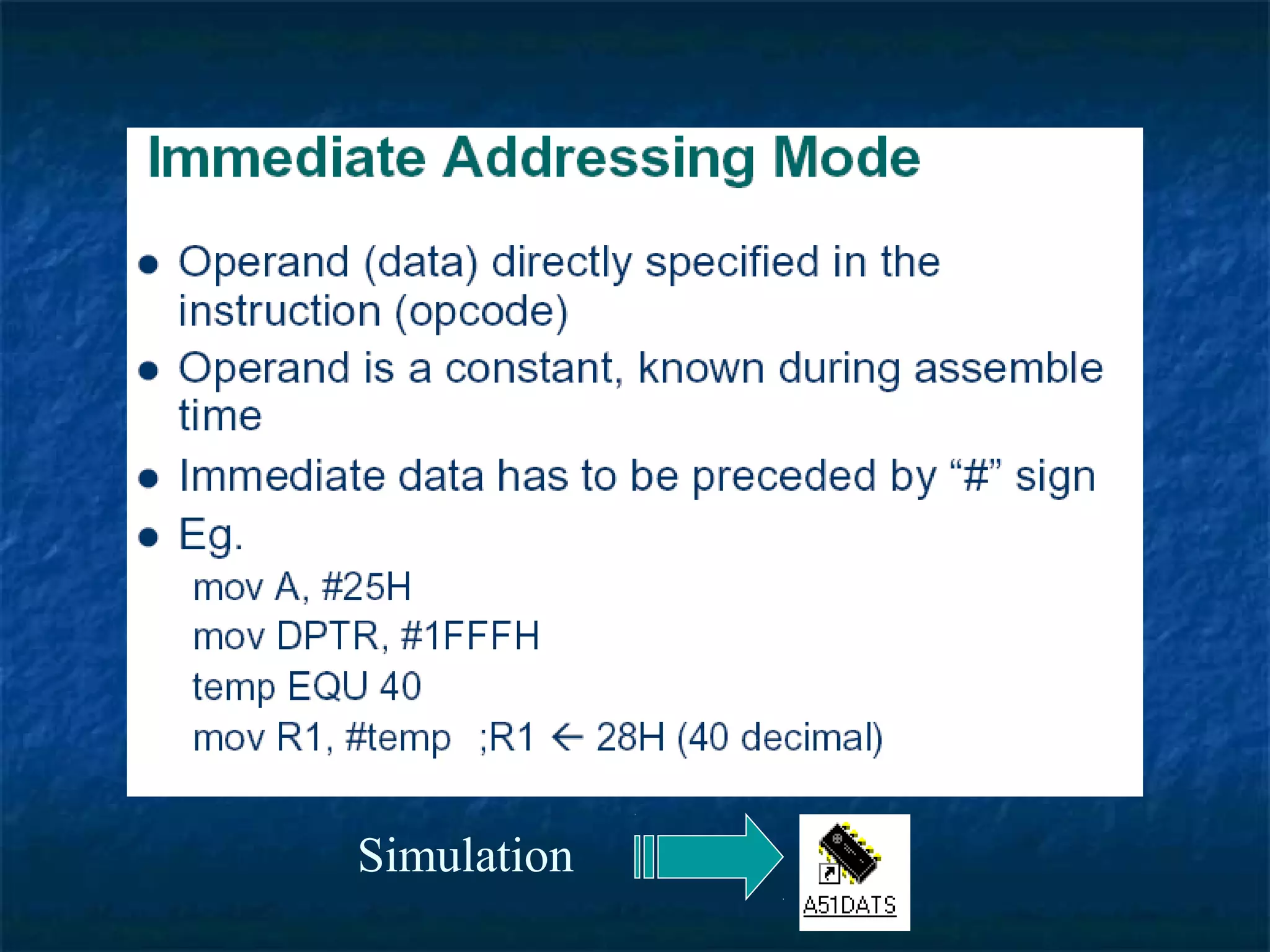 8051assembly language | PPT | Programming Languages | Computing