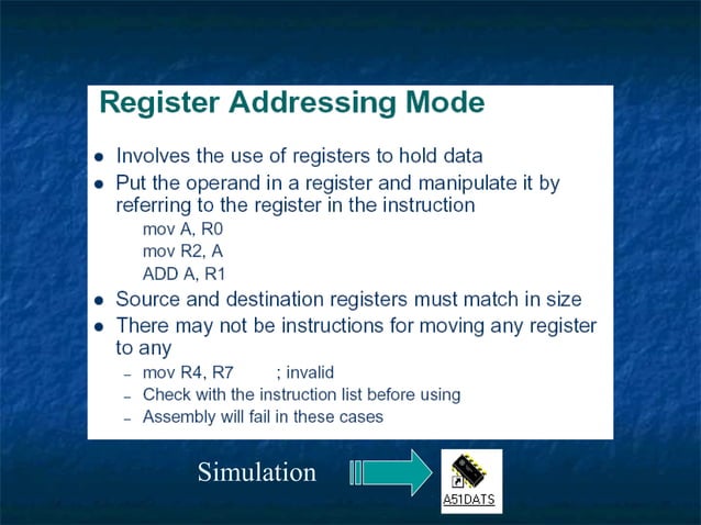 8051assembly language | PPT | Programming Languages | Computing