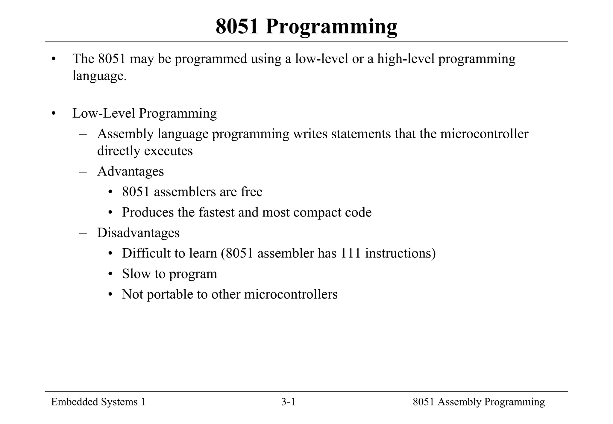 8051 assembly programming | PDF
