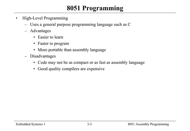 8051 assembly programming | PDF