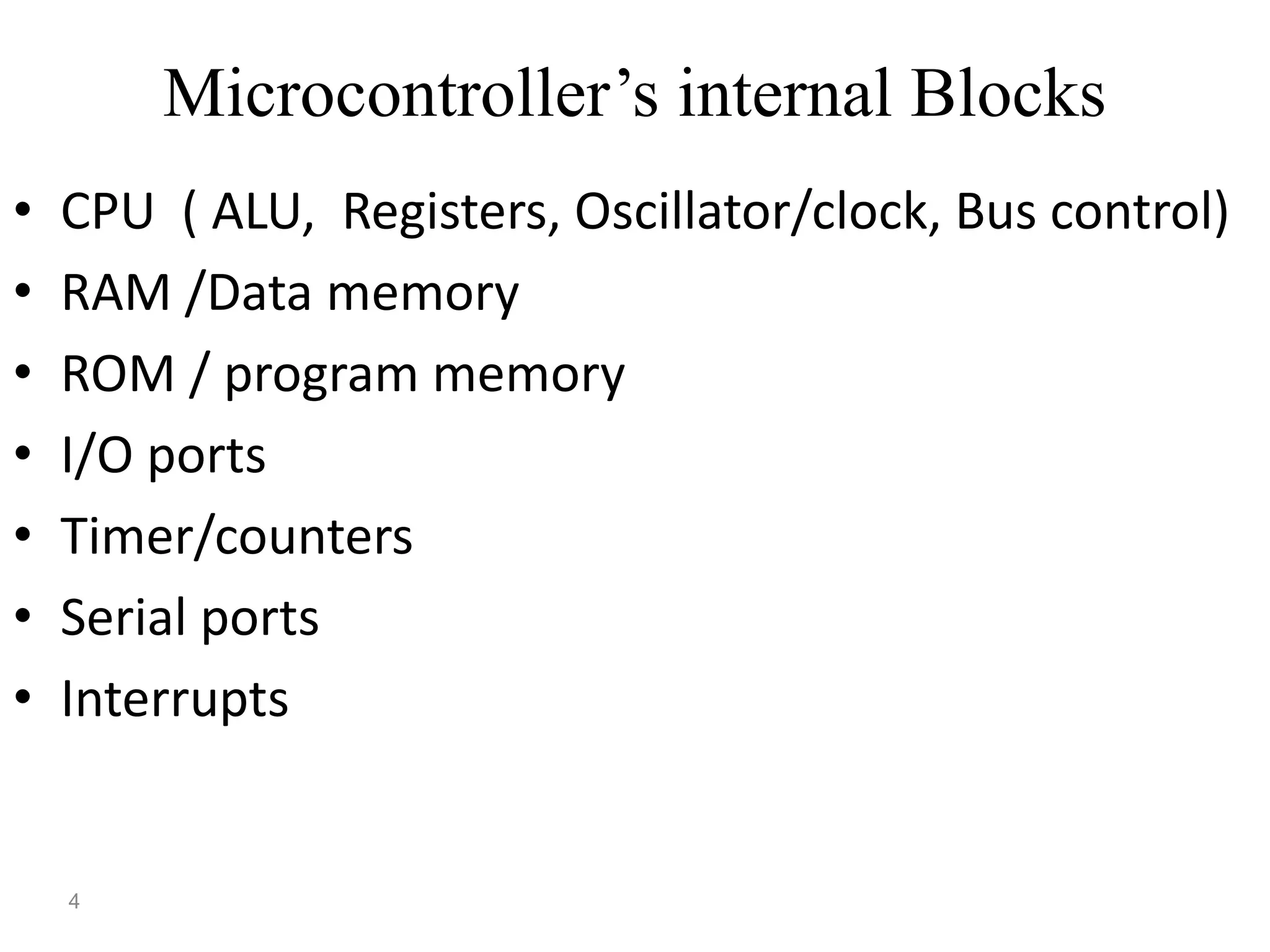 8051 block diagram | PPT