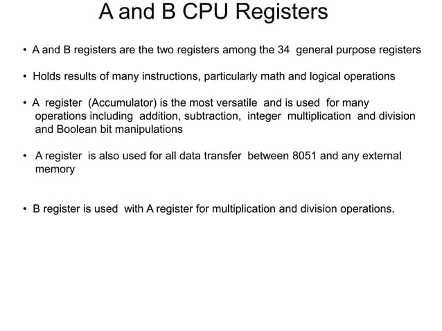 8051 Block Diagram Ppt