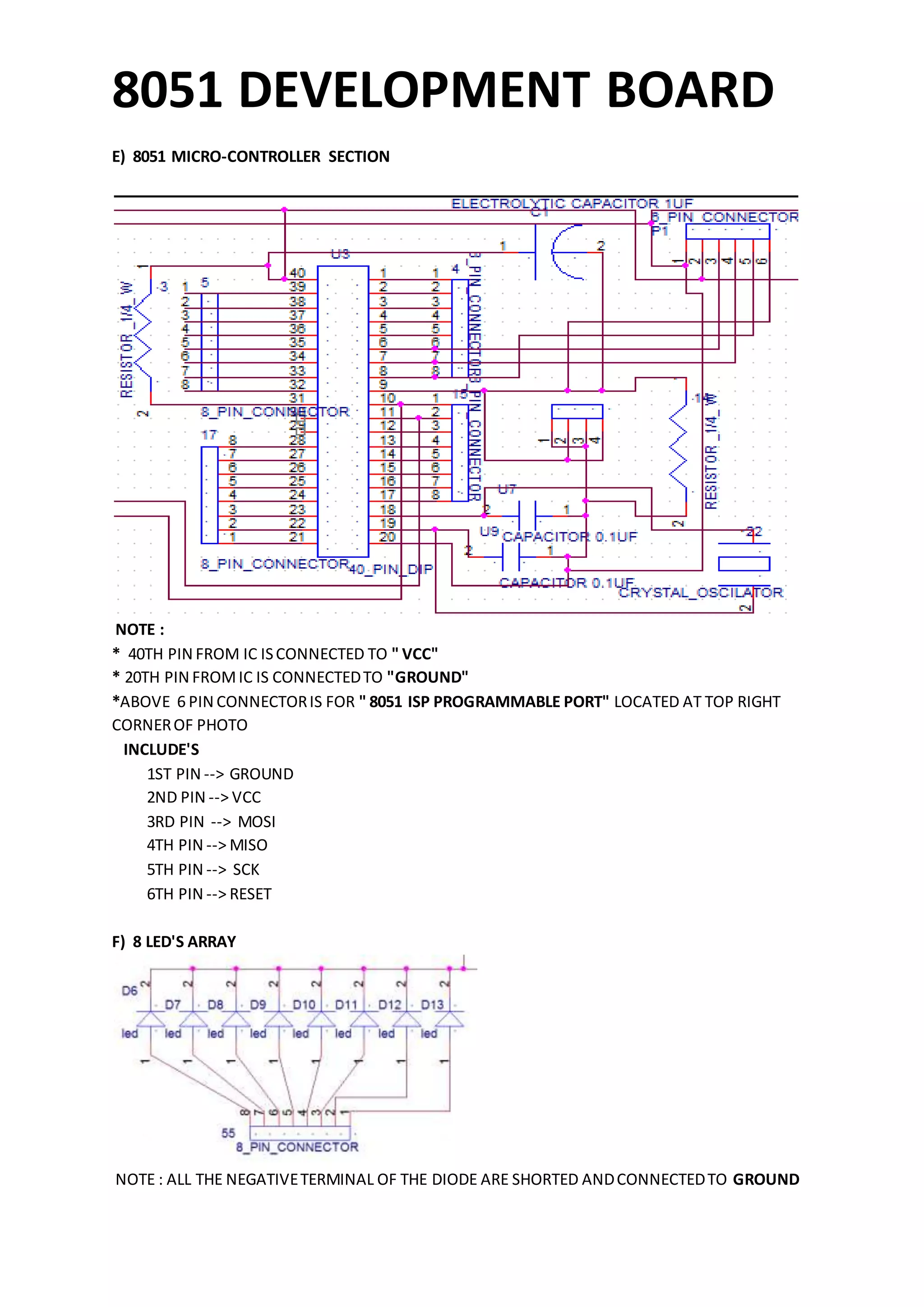 8051 development board project report | DOCX