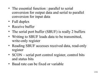 8051f.ppt microcontroller serial port operation | PPT