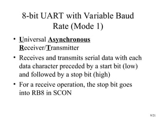 8051f.ppt microcontroller serial port operation | PPT