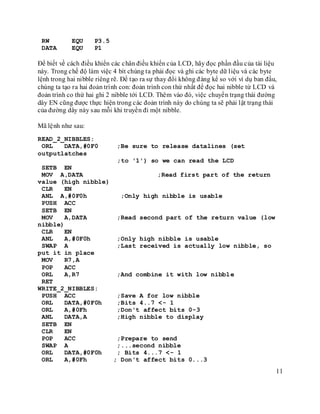 8051 giao tiep lcd | PDF