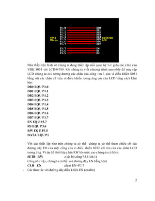 8051 giao tiep lcd | PDF