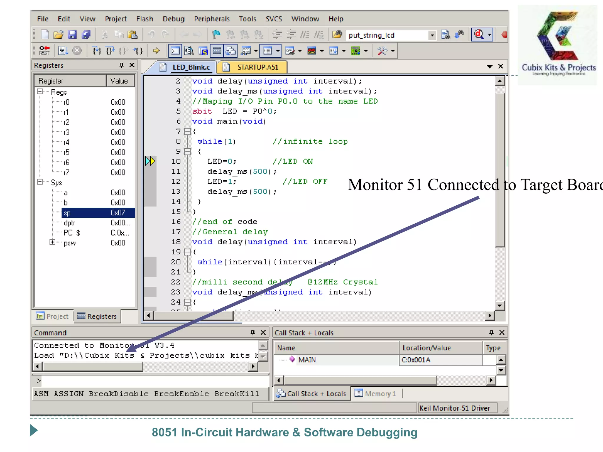 8051 In-Circuit Hardware & Software Debugging | PPT