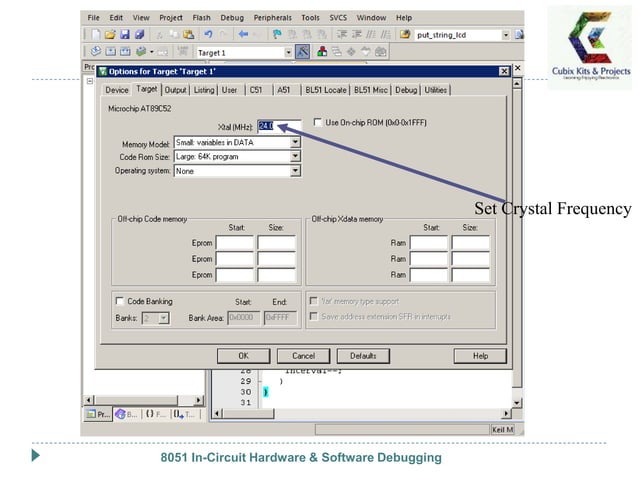 8051 In-Circuit Hardware & Software Debugging | PPT