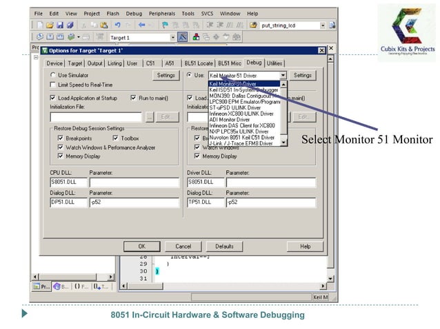 8051 In-Circuit Hardware & Software Debugging | PPT