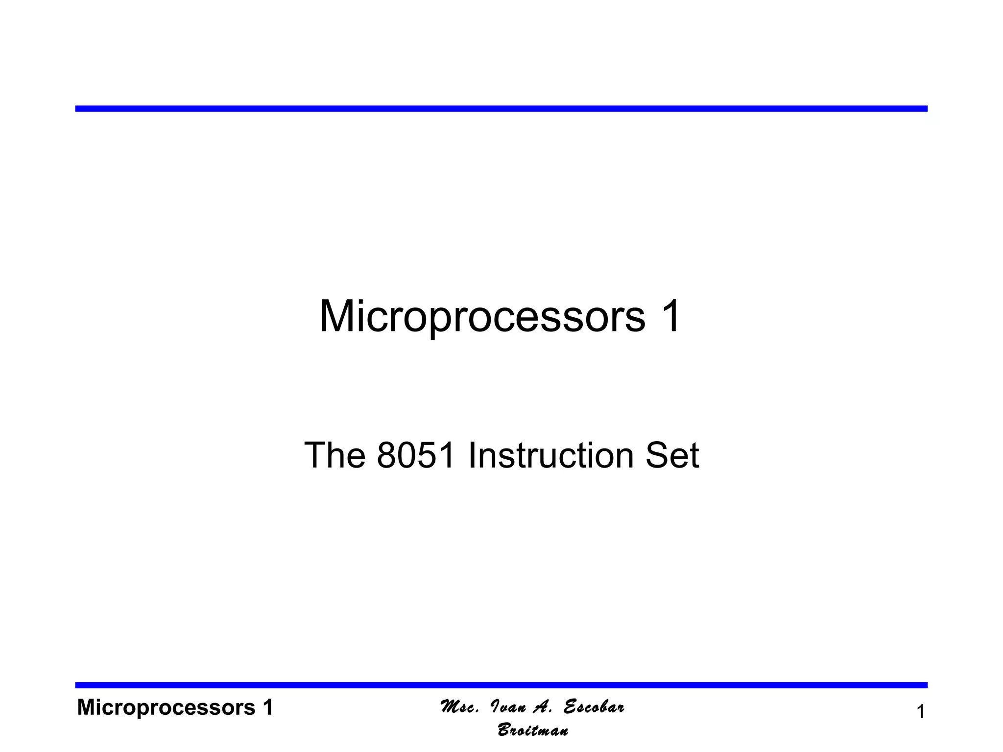 8051 instruction set | PPT