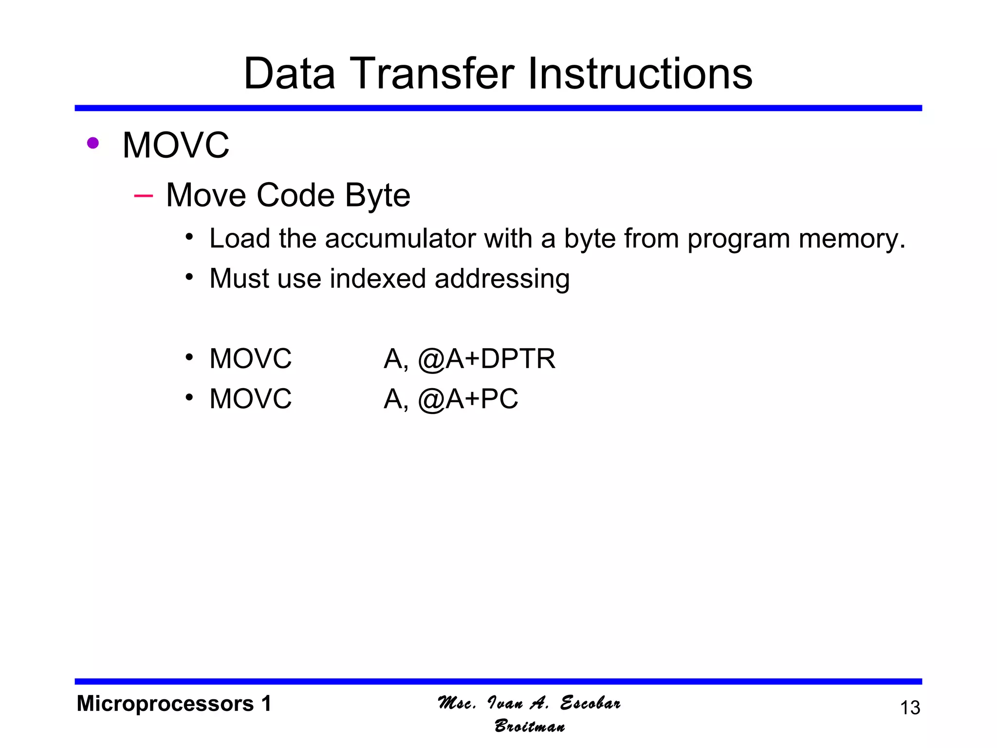 8051 instruction set | PPT