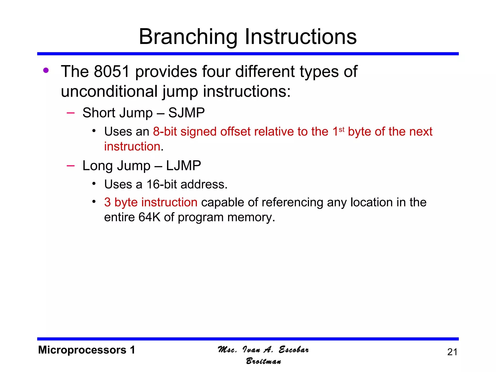 8051 instruction set | PPT