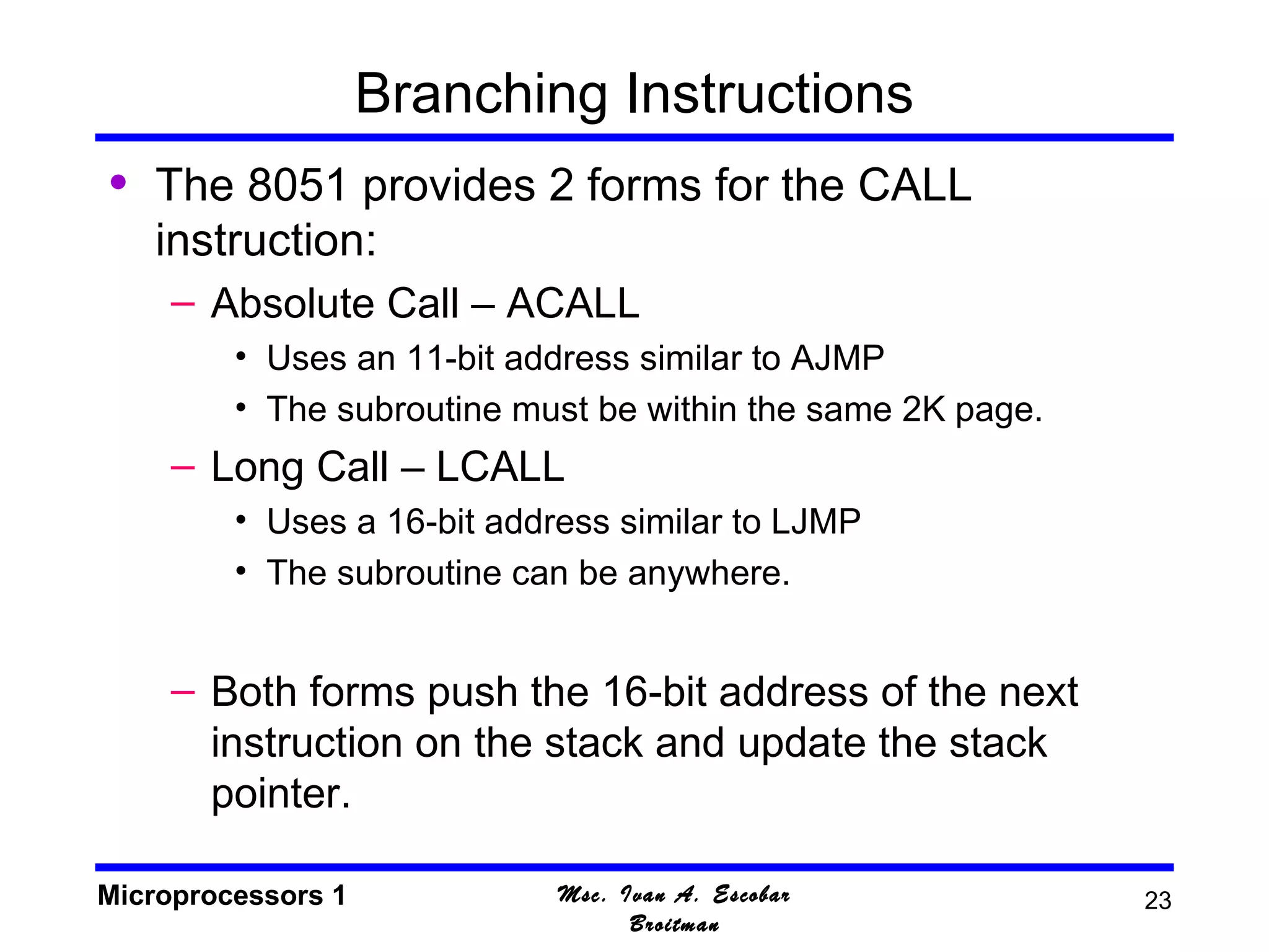 8051 instruction set | PPT