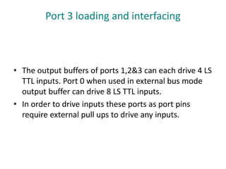 8051 i/o port circuit | PPTX
