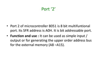 8051 i o port circuit | PPTX