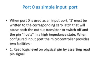 8051 i o port circuit | PPTX