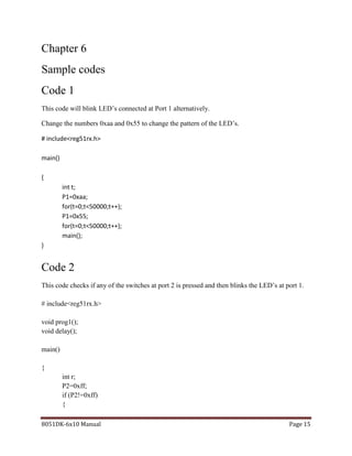 8051 kit manual | PDF