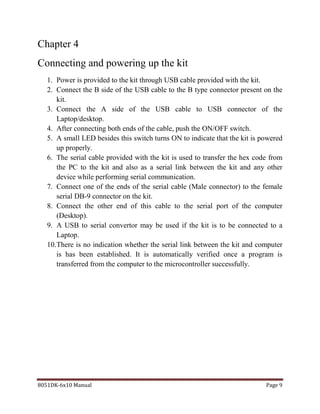 8051 kit manual | PDF