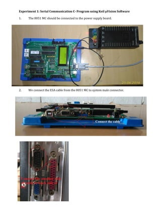 8051 mc lab experiments screenshot manual | PDF