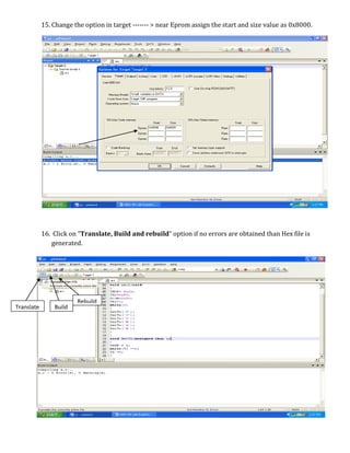 8051 mc lab experiments screenshot manual | PDF