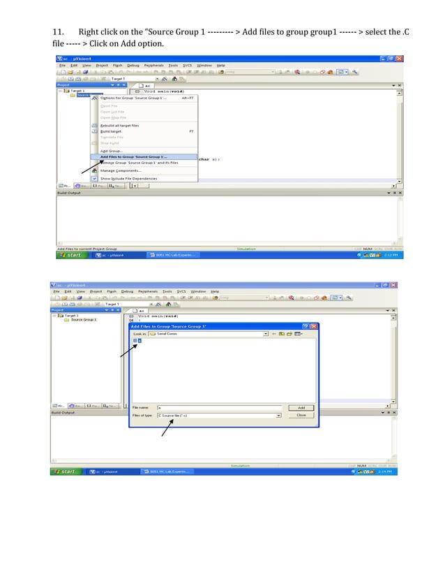 8051 mc lab experiments screenshot manual | PDF