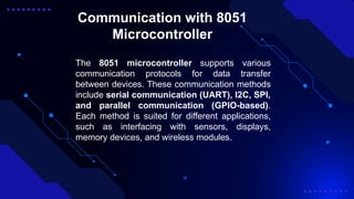 8051 MCU Microcontroller for Embedded Technology.pptx