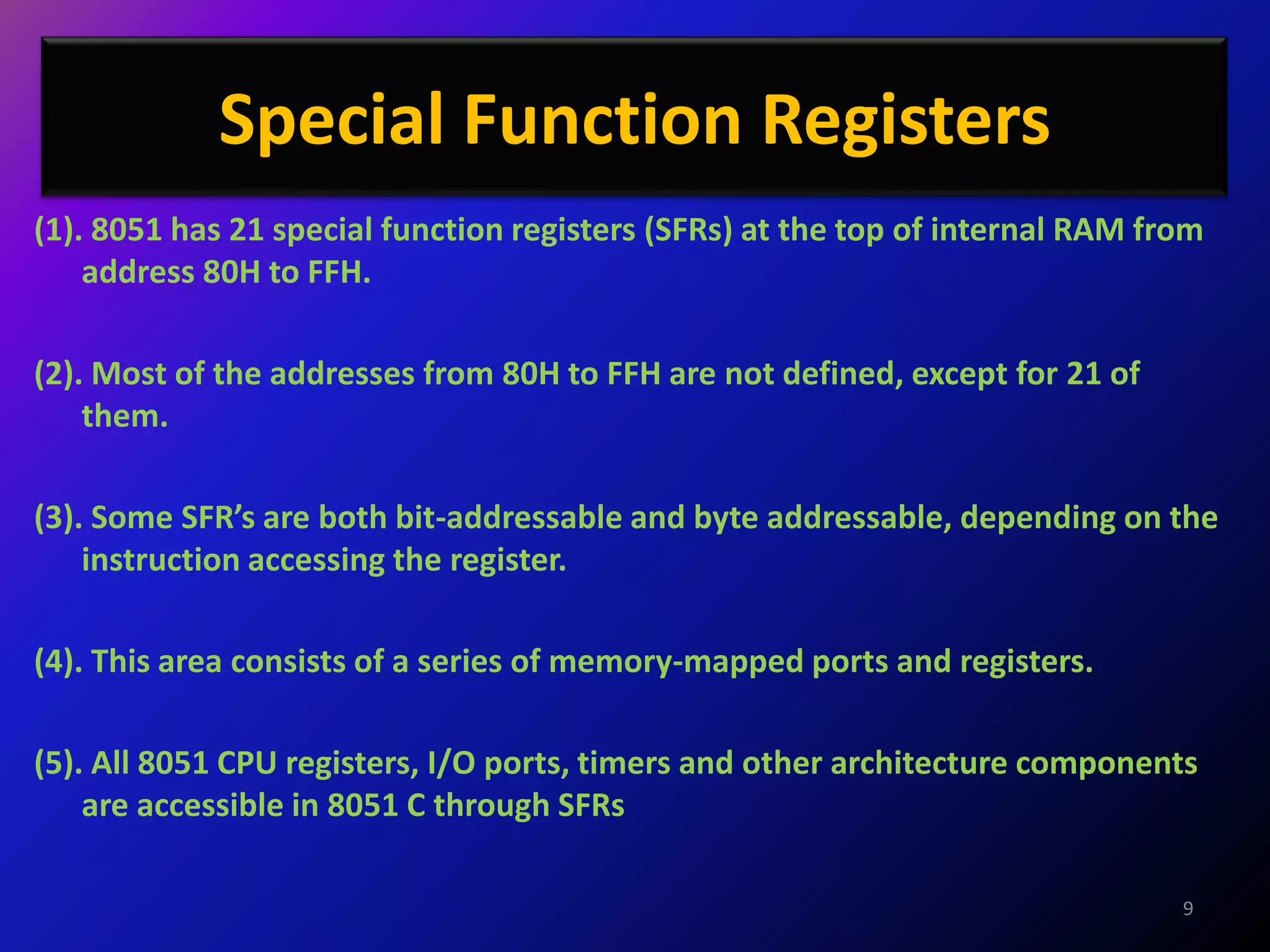 8051 Microcontroller PPT's By Er. Swapnil Kaware | PPTX