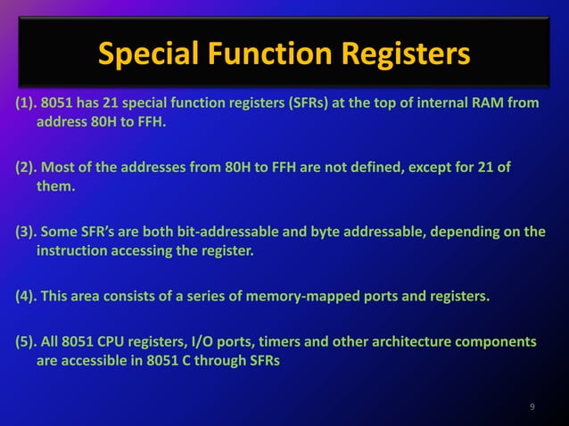 8051 Microcontroller PPT's By Er. Swapnil Kaware | PPTX