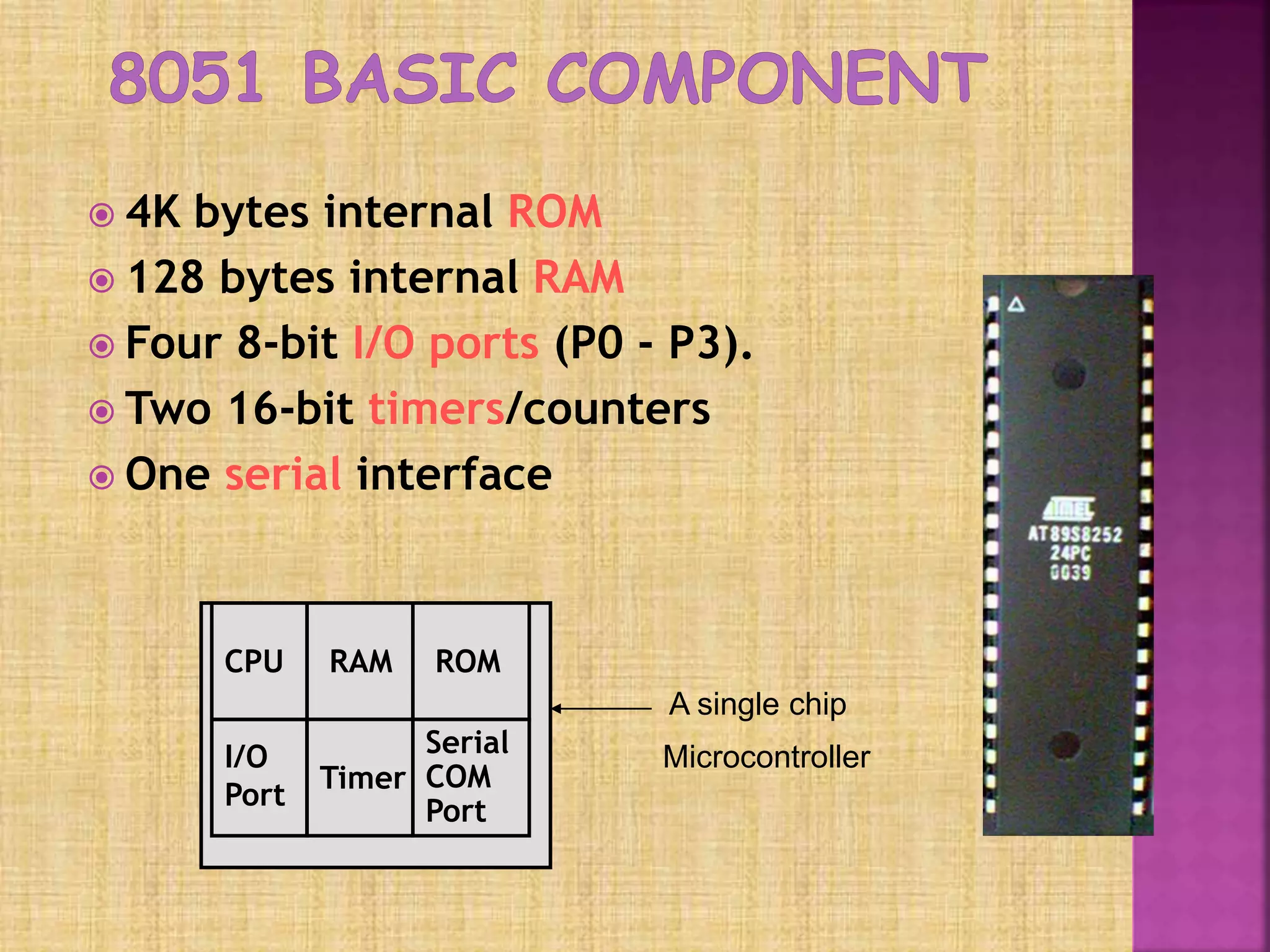 8051 microcontroller | PPTX