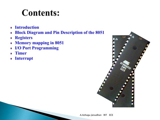 8051 microcontroller | PPT