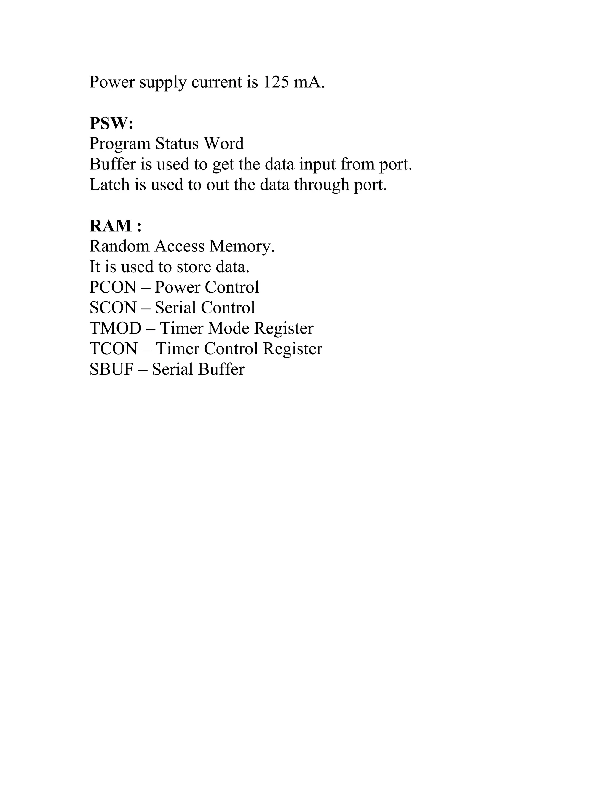 8051 microcontroller | PDF