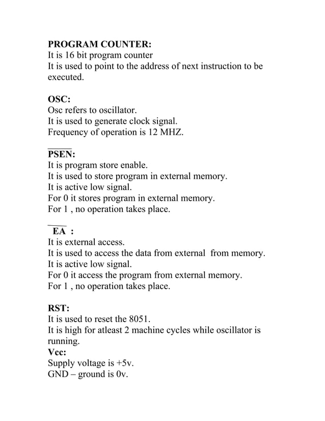 8051 microcontroller | PDF