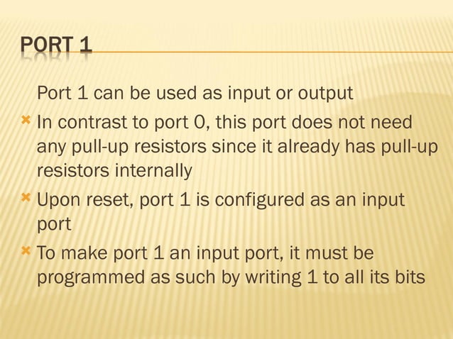 8051 Microcontroller architecture and operation | PPT